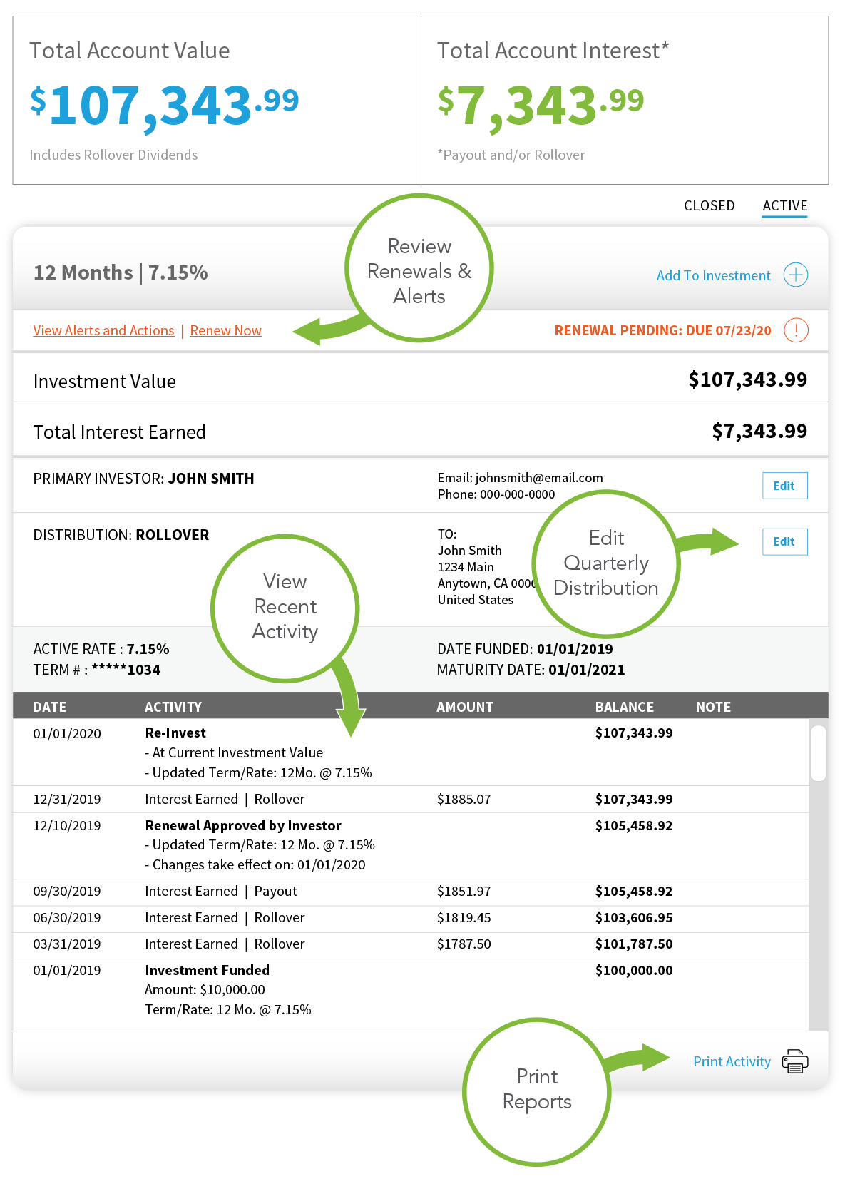 Investment Tracker - Secured Income Group